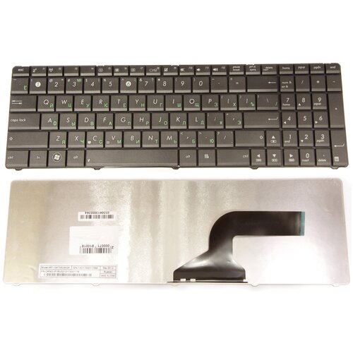 Клавиатура для ноутбука Asus X73BY, черная, без рамки