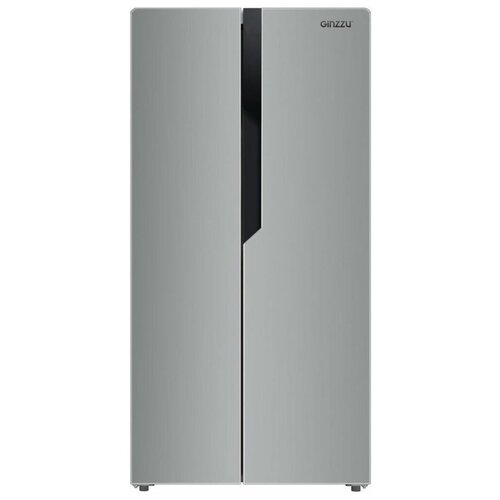 Холодильник Side by Side Ginzzu NFK-420 серебристый