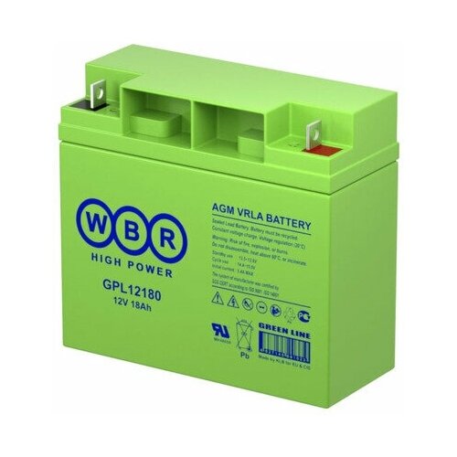 Аккумулятор WBR GPL 12180 12В AGM (18 Ач)