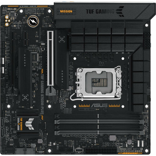 ASUS Материнская плата Asus TUF GAMING B760M-PLUS Soc-1700 Intel B760 4xDDR5 mATX AC`97 8ch(7.1) 2.5Gg RAID+HDMI+DP TUF GAMING B760M-PLUS