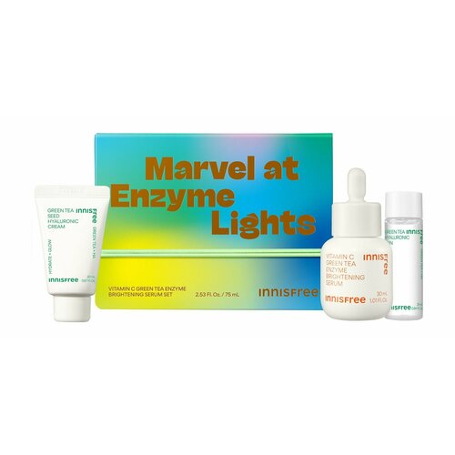 Набор для выравнивания тона кожи / Innisfree Marvel at Enzyme Lights