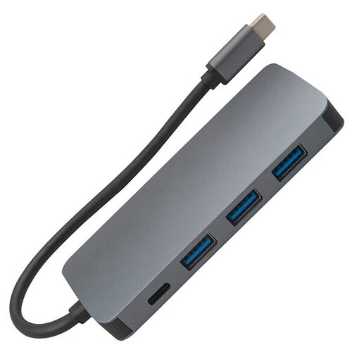 Аксессуар Адаптер Barn&Hollis Multiport Adapter USB Type-C 8 in 1 для MacBook Grey УТ000027055
