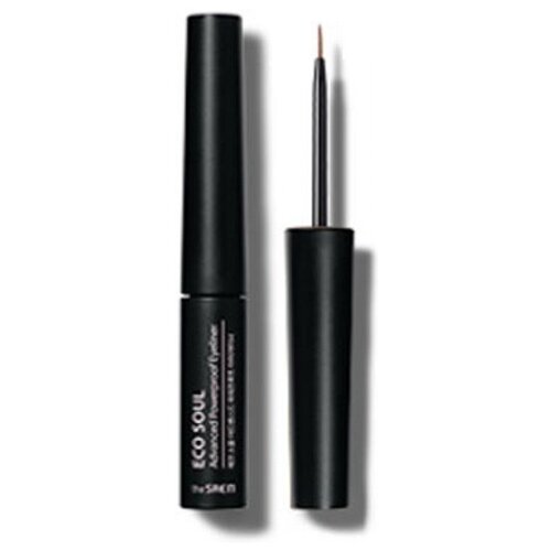 The Saem Подводка для глаз Eco Soul Advanced Powerproof Eyeliner, оттенок 01. Deep Black