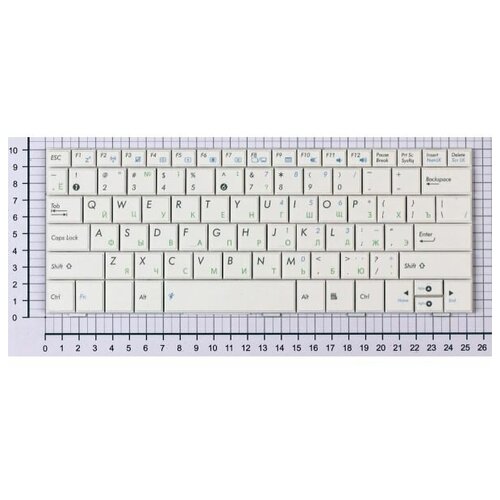Клавиатура для ноутбука Asus EEE PC 1005HA 1008HA 1001HA белая