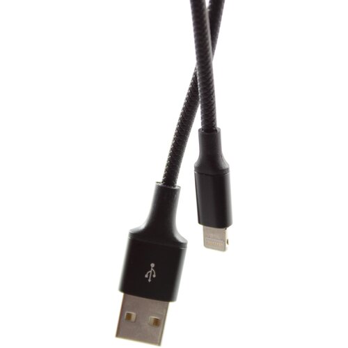 USB Кабель для Apple/iPhone "Oino" M330, TPU, 2А, Черный, 2 м.