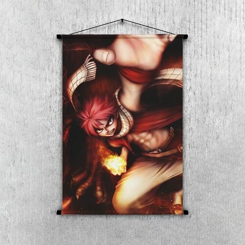 Гобелен по аниме Fairy Tail "Хвост феи" - Нацу Драгнил 30*20 см, арт. 20_Gb0133