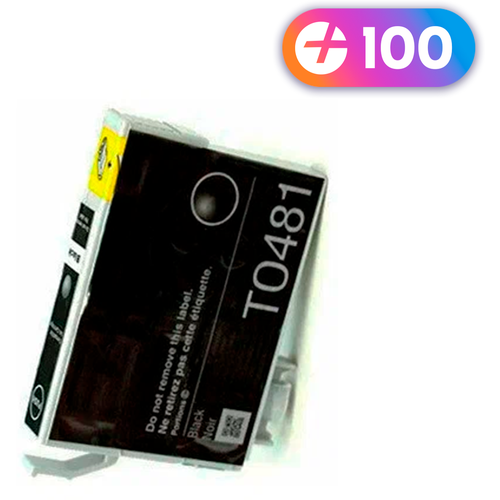 Картридж для Epson Stylus Photo R200, R220, R300, RX600, R340 и др, с чернилами, Черный (Black), 1 шт.