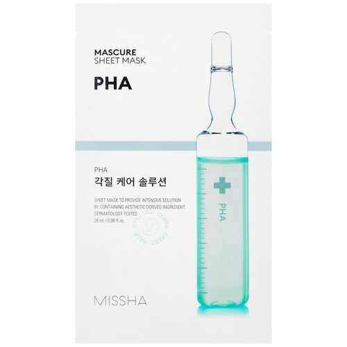 MISSHA Mascure Маска отшелушивающая для лица с PHA кислотами для тонкой и чувствительной кожи 28 мл, 1 шт.