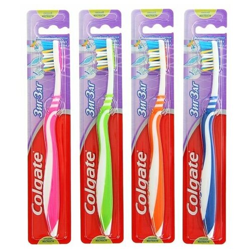 Colgate Зубная щётка Colgate «ЗигЗаг», средней жесткости