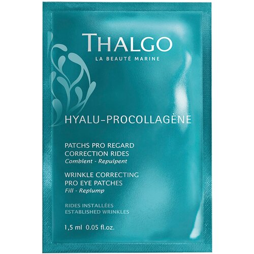 THALGO Hyalu-Procollagen Маска-патч для кожи вокруг глаз, разглаживающая морщины, 8 саше