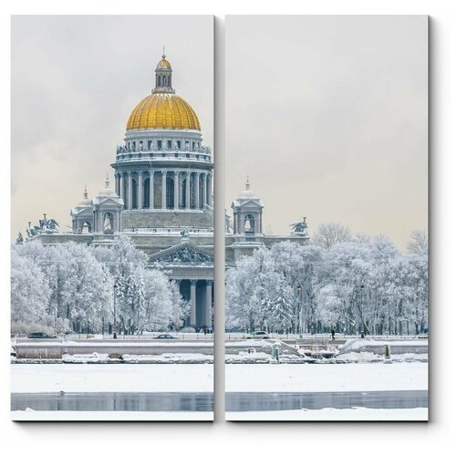 Модульная картина Зимний Петербург110x110