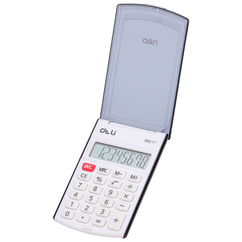 Калькулятор карманный deli E39217, черный