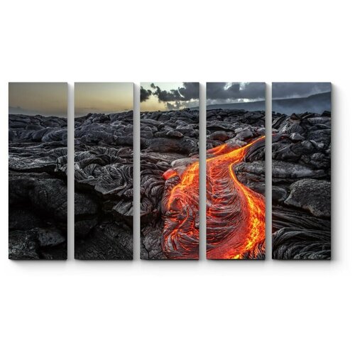 Модульная картина Удивительная лава 100x60
