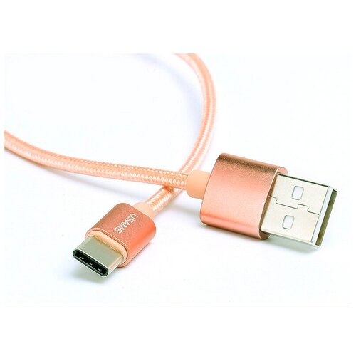 Кабель USB Type-C USAMS US-SJ030 U-Knit Braided Wire 1м золото