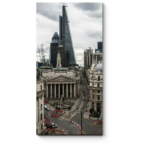 Модульная картина Над крышами Лондона 30x60