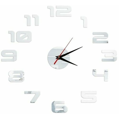 Интерьерные часы-наклейка "Классика", плавный ход, d 40 см, мод. AM-13