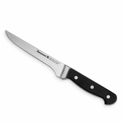 Нож кухонный филейный, обвалочный Barazzoni Knives Boning, длина лезвия 15 см, нержавеющая хромовая сталь, цвет черный