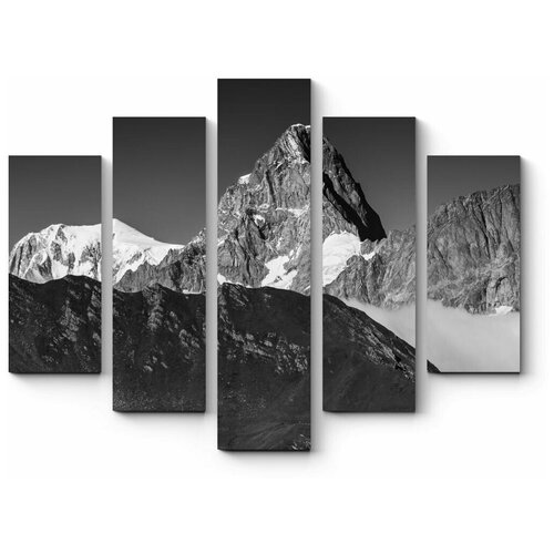 Модульная картина Величественные горы 75x60