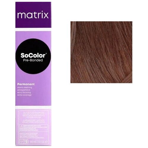 Matrix SoColor Pre-bonded стойкая крем-краска для седых волос Extra coverage, 507AV блондин пепельно-перламутровый, 90 мл