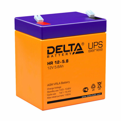 Аккумуляторная батарея Delta 12 В AGM 5,4 Ач (HR 12-5.8)