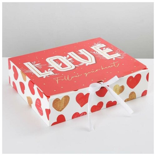 Коробка складная подарочная «LOVE», 31 × 24.5 × 8 см