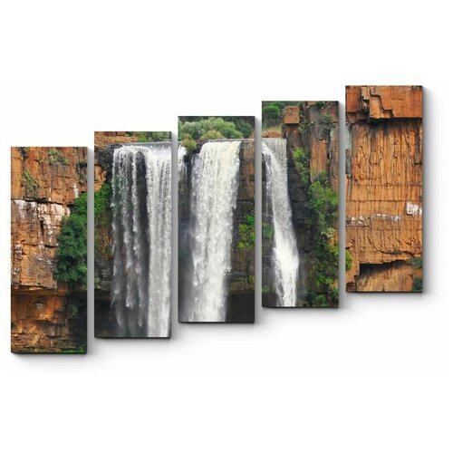 Модульная картина Потрясающий водопад, Мпуланга, Южная Африка180x126