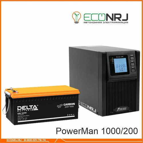 ИБП POWERMAN ONLINE 1000 Plus + Delta CGD 12200