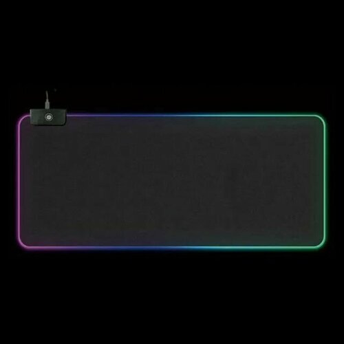 Игровой коврик для мышки, XXL с RGB подсветкой, черный