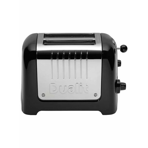 Тостер Dualit Lite на 2 ломтика с нагревательной подставкой (Gloss Black)