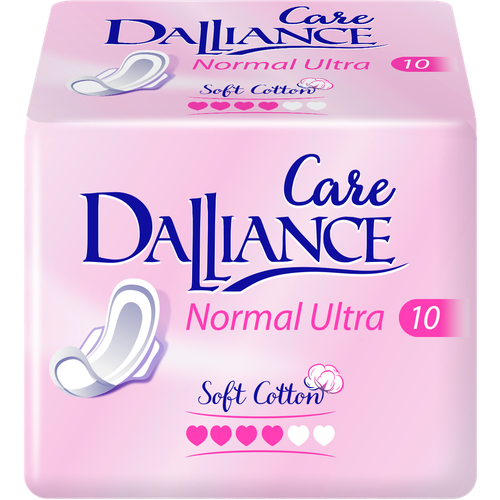 Dalliance прокладки Care Normal Ultra, 4 капли, 10 шт.