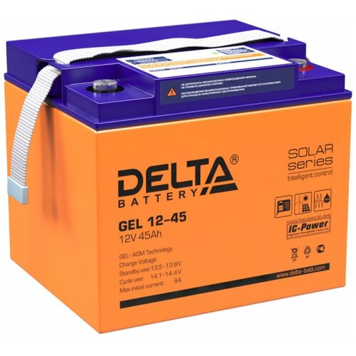 Аккумулятор гелевый Delta GEL 12-45