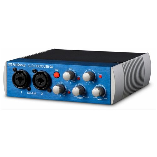 PreSonus AudioBox USB 96 - аудио интерфейс 2х2 для РС или МАС 24бит/96кГц, ПО Studio One Artist