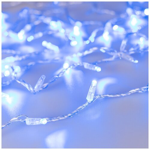 Светодиодная гирлянда ARD-STRING-CLASSIC-1000-CLEAR-100LED-PULSE Blue (230V, 7W) (Ardecoled, IP65)