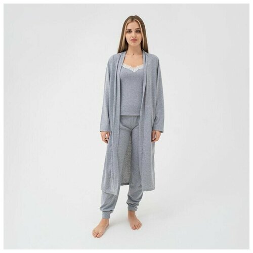 Пижама  Kaftan, размер 44, серый