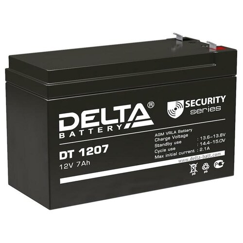 Аккумулятор 12В 7А. ч Delta DT 1207 (4шт.)