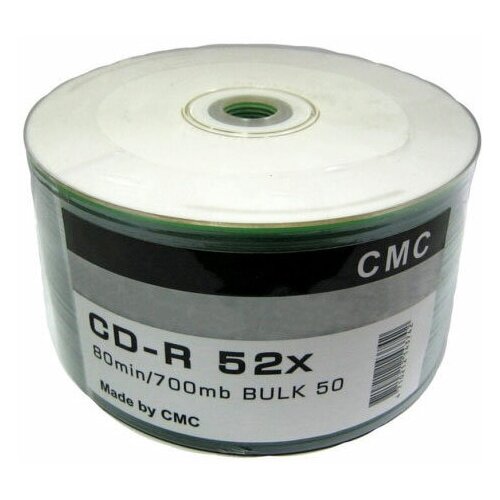 Диск CD-R CMC 700 Mb, 52x, Bulk (50), (50/600) 41151 {CMCCDRB50}