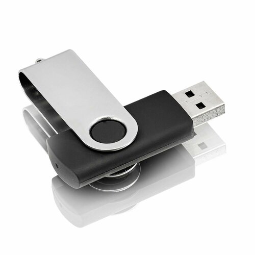 USB флешка, USB flash-накопитель, Флешка Twist, 64 Гб, черная, арт. F01 USB 2.0