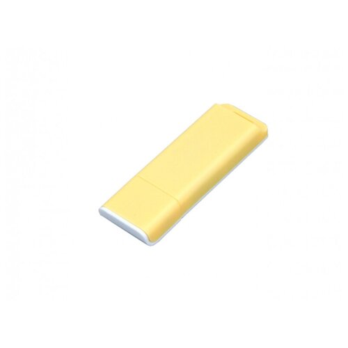 Оригинальная двухцветная флешка для нанесения логотипа (64 Гб / GB USB 2.0 Желтый/Yellow Style Flash drive Стиль для фирменного логотипа)