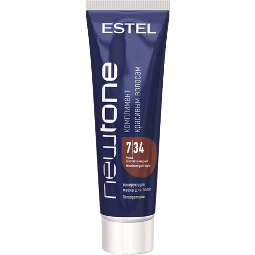 Estel Professional Тонирующая маска для волос NEWTONE ESTEL 7/34 Русый золотисто-медный, 60 мл