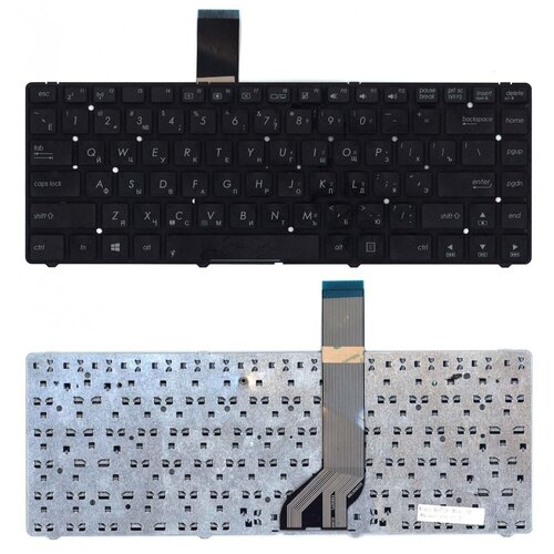 Клавиатура для ноутбука Asus V111362DK1, русская, черная без рамки, версия 2