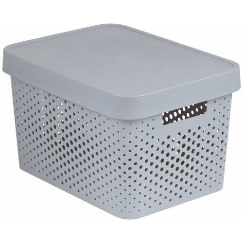 Коробка одежда CURVER с крышкой Infinity, 36х27х49 см, 1 шт., светло-серый