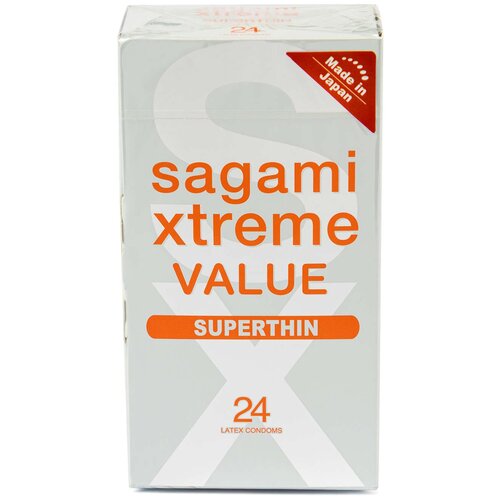 Презервативы Sagami Xtreme Superthin Ультратонкие 24 шт, 1 уп