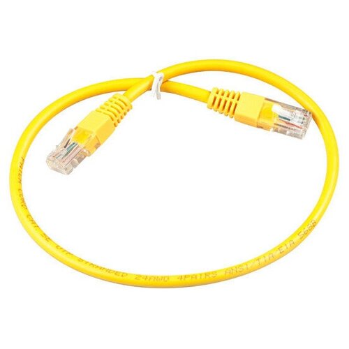 Сетевой кабель ExeGate UTP cat.5e 0.3m Yellow 258664