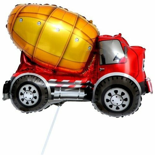 Воздушный шарик, фольгированный 32" "Бетономешалка"