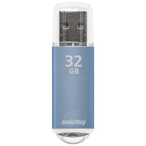 Флешка SmartBuy V-Cut USB 2.0 32 ГБ, 1 шт., синий