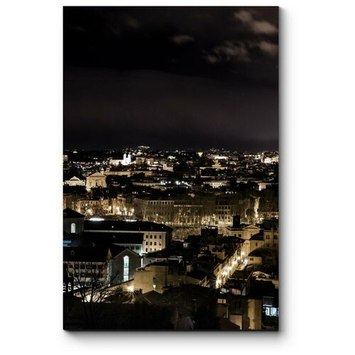 Модульная картина Ночная панорама Рима 100x150