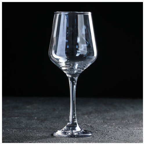 Бокал стеклянный для вина «Кьянти», 400 мл, 8,5×22 см, цвет синий
