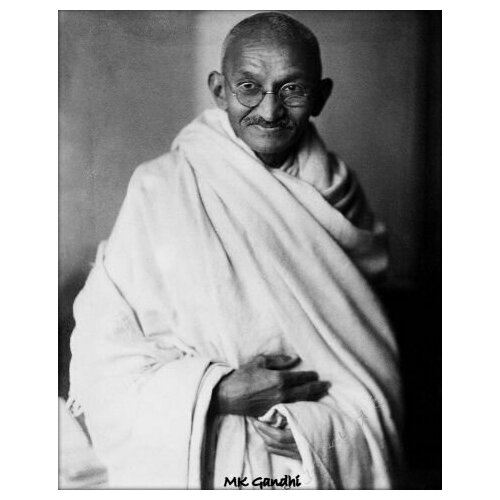 Плакат, постер на бумаге Mahatma Gandhi/Махатма Ганди. Размер 30 х 42 см