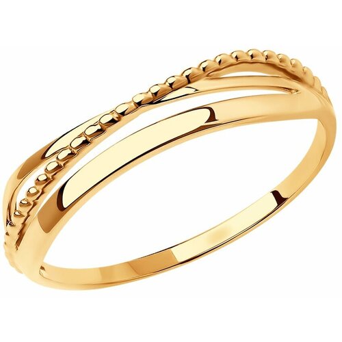 Кольцо Diamant online, золото, 585 проба, размер 16.5