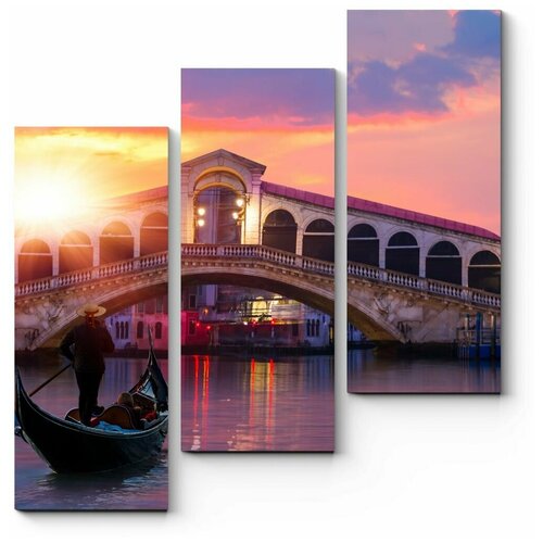 Модульная картина Мост Риальто в Венеции140x149